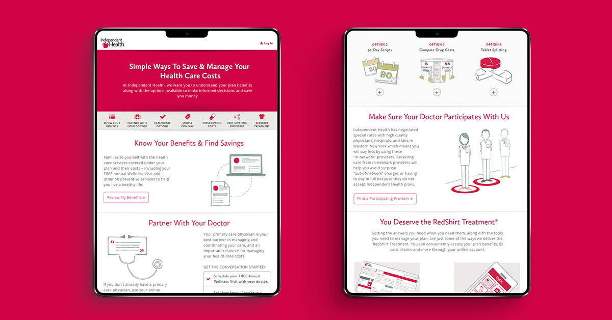19 Ideas | Independent Health | A Web Development Case Study